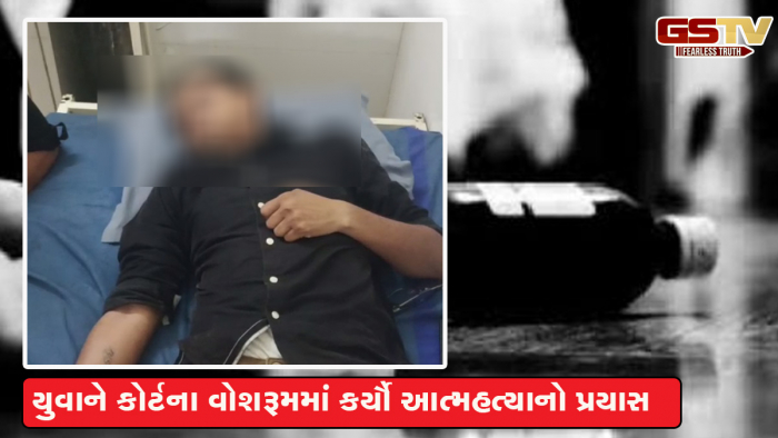 A youth from Vadodara attempted suicide in the washroom of Botad Court ...