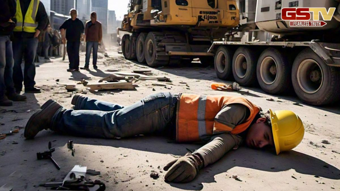 construction site worker dies after falling from 9th floor | GSTV ...